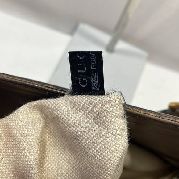 Gucci | Bags | Authentic Gucci Smila Moss Green Leather Tote With ...